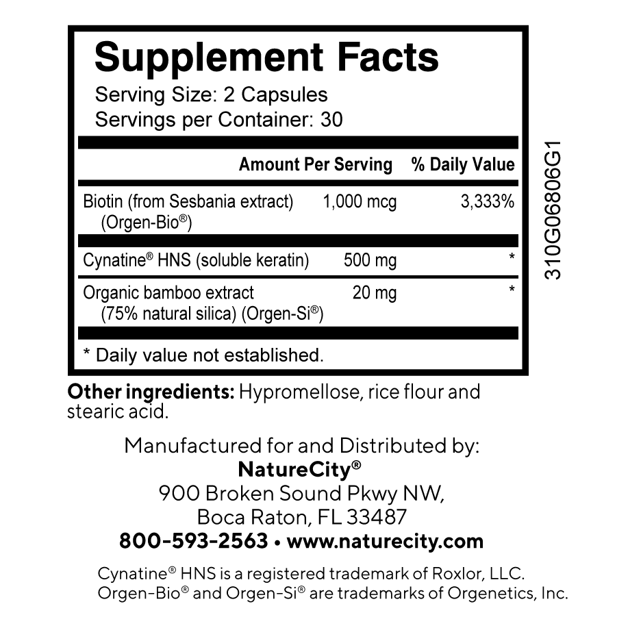 TrueHNS Hair, Nails & Skin Formula | NatureCity®