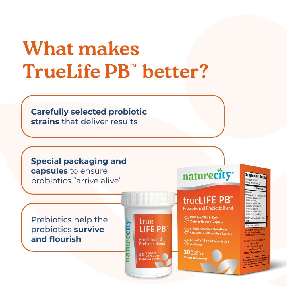 TrueLife PB Probiotic & Prebiotic Blend | NatureCity®